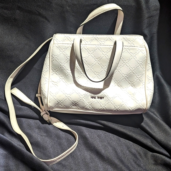 Nine West | Bags | Nine West White Shoulder Bag | Poshmark